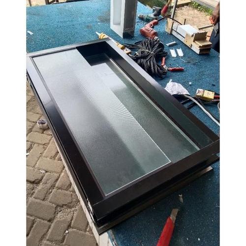 Jual Boven /jendela aluminium kaca mati zigzag 30x60 putih,coklat ...