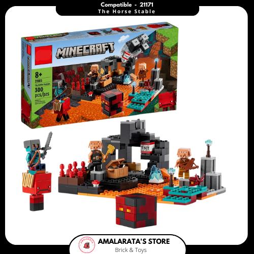 Jual bricks compatible Minecraft 21185 The Nether Bastion - Kota ...