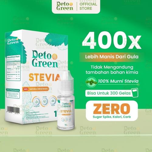 Jual DETOGREEN Stevia Natural Sweetene Gula Tetes Sehat Cocok Dengan ...