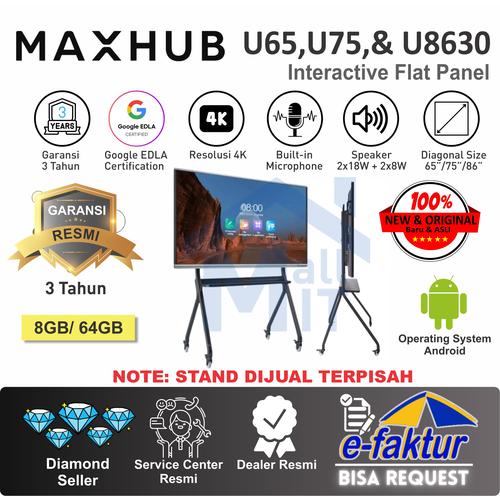 Promo MAXHUB Interactive Flat Panel U30 Series U6530 U7530 U8630 ...