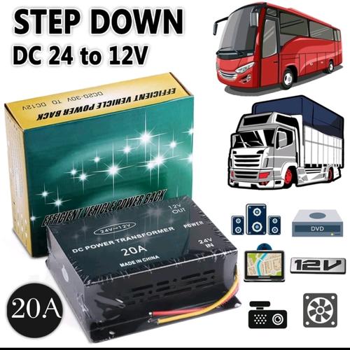 Jual Step down converter Voltage Reducer DC 24V to 12V ini berfungsi ...