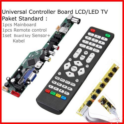 Jual PAKET Universal LCD LED TV Monitor Main Board Mesin Driver SKR Isi ...