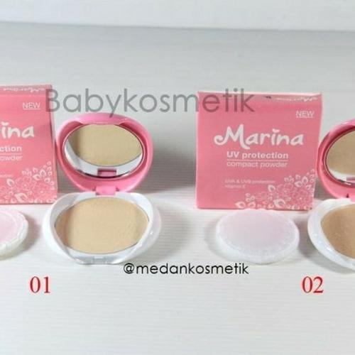 Jual Bedak Marina UV Protection Compact Powder - natural - Kota Medan ...