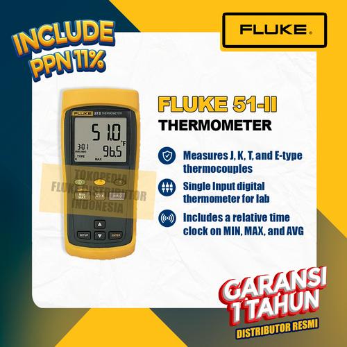 Promo Fluke 51 II Handheld Digital Probe Thermometer Cicil 0% 3x - Kota ...