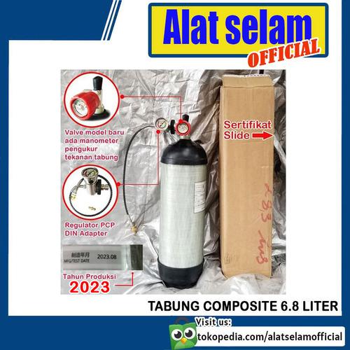 Jual Tabung Scuba Composite 6.8L 6,8 Liter PCP Breathing Apparatus SCBA ...