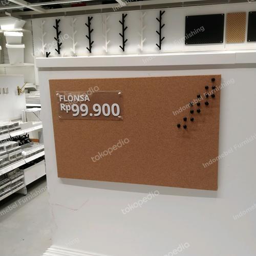 Jual Papan tusuk memo dengan pin cork board with pin papan mading 52 x ...