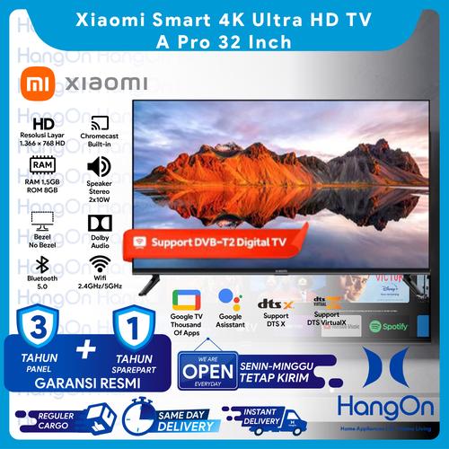 Promo Xiaomi TV A Pro 32 Inch HD Smart TV Dolby Vision HDR 10 Android TV - Only Tv Cicil 0% 3x ...