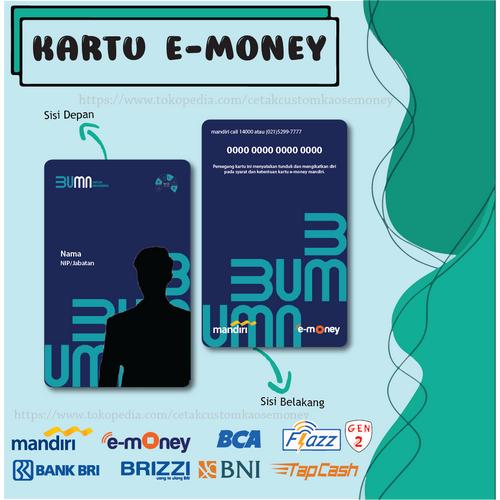 Jual KARTU EMONEY DESIGN ID CARD AKHLAK MANDIRI BRI BNI BCA - 2 SISI ...