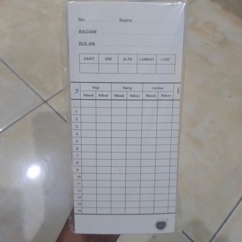 Jual kartu absen amano/kartu absensi - Jakarta Pusat - raffastor3 ...