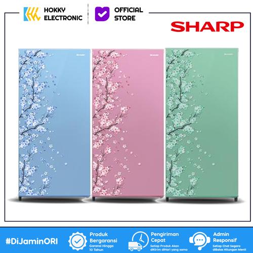 Promo NEW LEMARI ES SHARP SAKURA SJ N162 KULKAS SHARP SAKURA 1PINTU ...