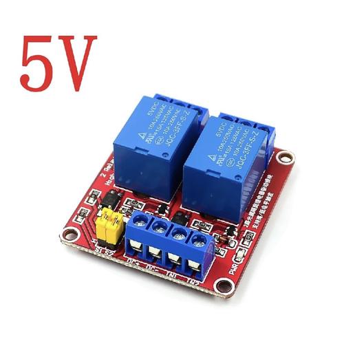 Jual HIgh Low Trigger Relay 2 Channel 5V Volt DC 250VAC 30VDC 10A ...