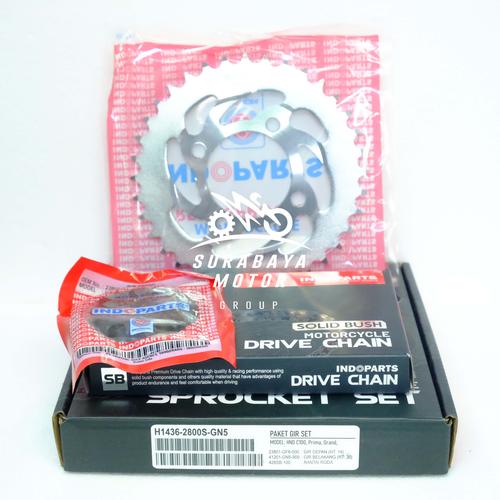 Jual Gearset INDOPART Honda Grand Set GN5 Gear Set Rantai Komplit ...
