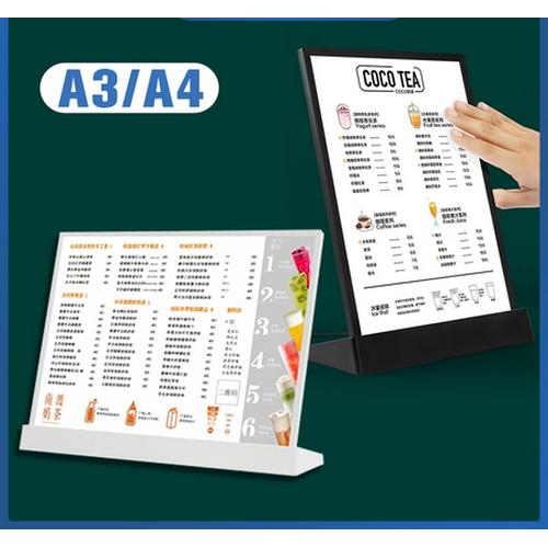 Jual Stand Menu Makanan / Lampu Menu Board Akrilik / Led Menu Restoran ...