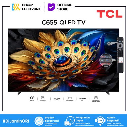 Promo TCL 50C655 QLED PRO UHD 4K GOOGLE TV 50 INCH 50 C655 ONKYO GAMING ...