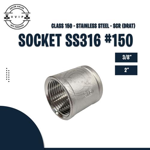 Jual SOCKET | COUPLING | SAMBUNGAN PIPA DRAT SCR NPT BSPT Stainless ...