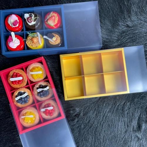 Jual Kotak Kue Sekat Box Mika Slot Sekat 6 Kotak Sliding Pia Dus Kotak ...