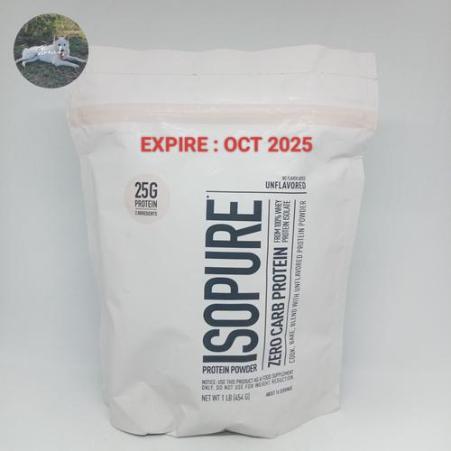 Promo ISOPURE WHEY ISOLATE PROTEIN 454g UNFLAVORED - UNFLAVORED 454g ...