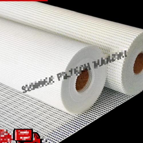 Jual fiber glass mesh waterproofing net 5mm 1m x 50m serat jaring ...