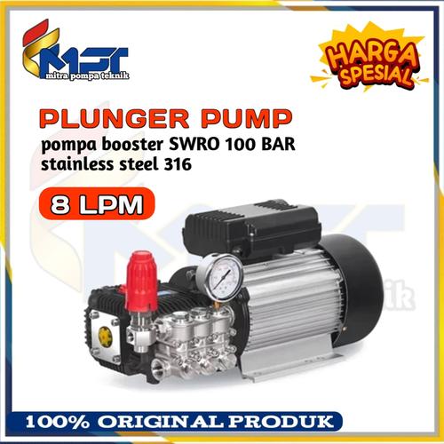Jual Pompa Swro Plunger Pump 8Lpm 100Bar Pompa Booster Membrane Ro Air ...