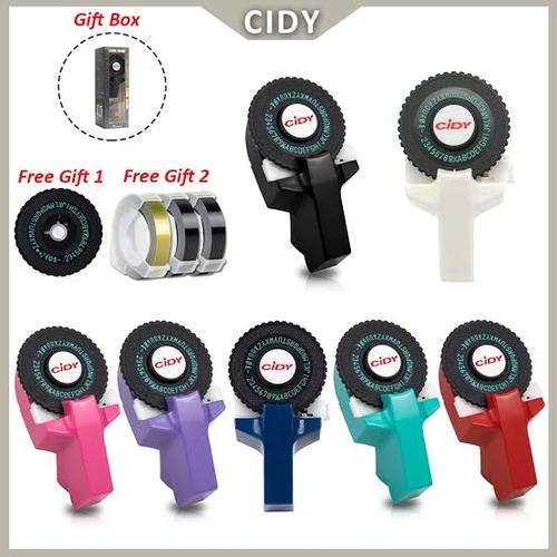 Jual label maker cidy 101 embossing label timbul huruf Dan angka ...