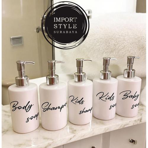 Jual Botol PUTIH 250ml EXCLUSIVE STIKER HITAM PLATINUM aesthetic ...