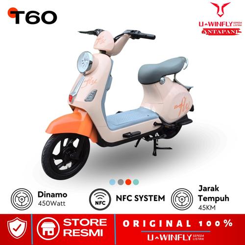 Promo Sepeda listrik UWINFLY T60 450wat Nfc | Garansi resmi | Model ...
