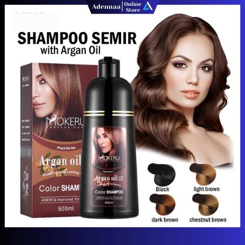 Jual Mokeru Shampoo Pewarna Rambut Hair Dye Semir Herbal Alami ，Shampo ...