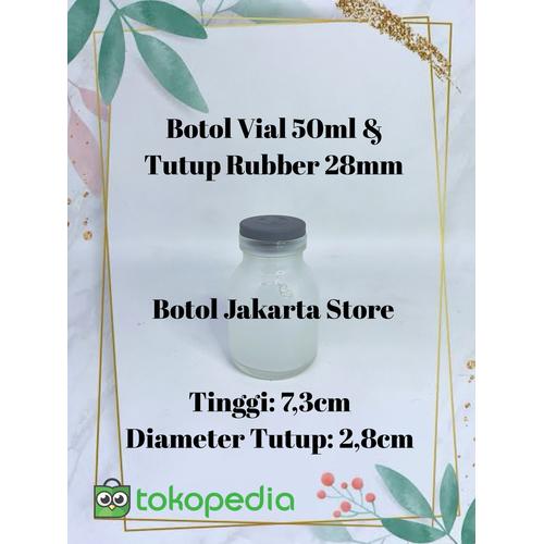 Jual Botol Kaca ASI Vial 50ml BARU Silinder Botol Minuman kaca bulat ...