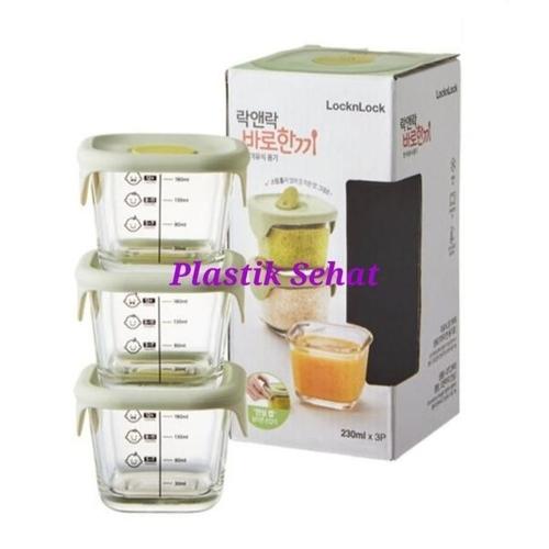 Jual Locknlock Baby Food Container Mangkuk Kaca Makanan Bayi Mpasi Set ...