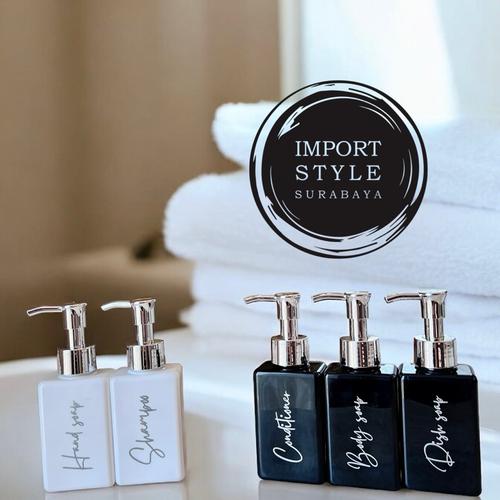 Jual botol TRAVEL KOTAK 100ML HITAM / PUTIH SILVER NEW LONG PIPE LUXURY ...