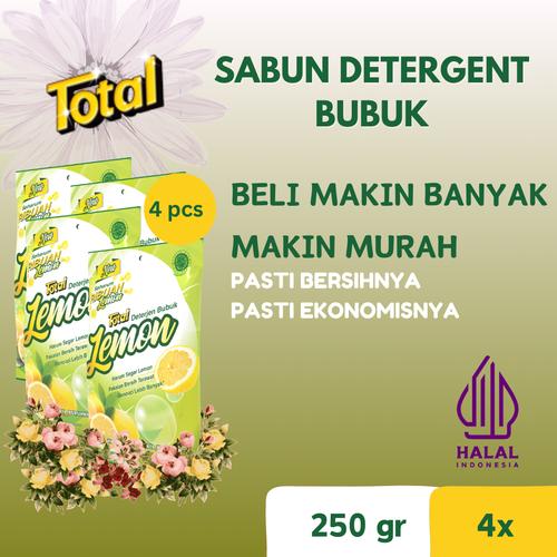 Promo Sabun Detergent Bubuk Total Lemon 250gr - 4 Pcs - Jakarta Timur ...