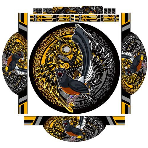 Jual DECAL MURAI CUSTOM STICKER UV SANGKAR KANDANG BURUNG STIKER YIN ...