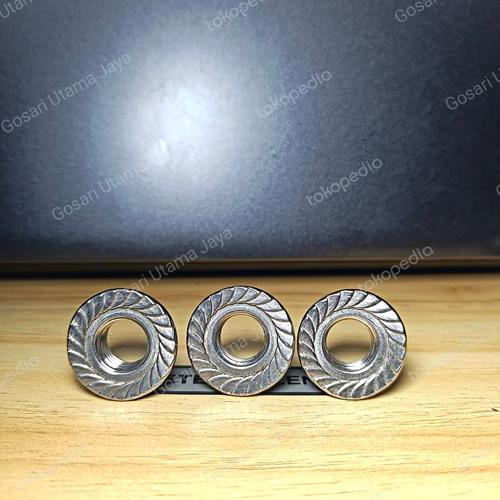 Jual Flange Nut M4 SS 304 / Mur Flange M4 Stainless / SS 304 - Kota ...