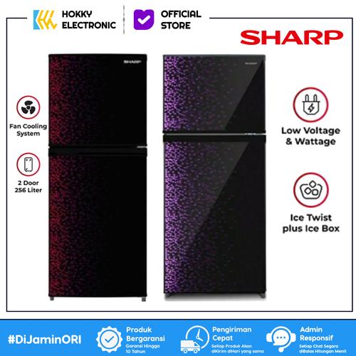 Promo KULKAS SHARP SJ 316 MG LEMARI ES 2 PINTU SHARP SJ316MG NO FROST ...