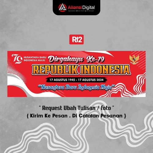 Promo SPANDUK HUT RI KEMERDEKAAN BANNER AGUSTUSAN BERBAGAI UKURAN - RI1 ...