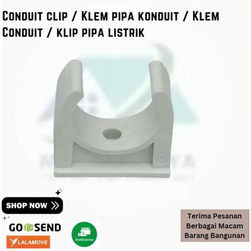 Jual Conduit clip / Klem pipa konduit / Klem Conduit / klip pipa ...