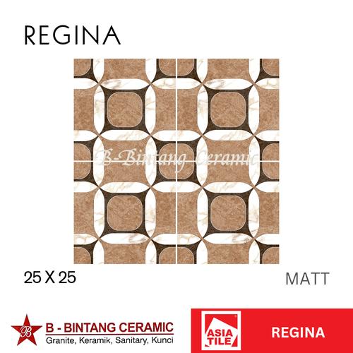 Jual Asia Tile Regina Brown | Regina Grey Matt 25x25 - Brown - Jakarta ...