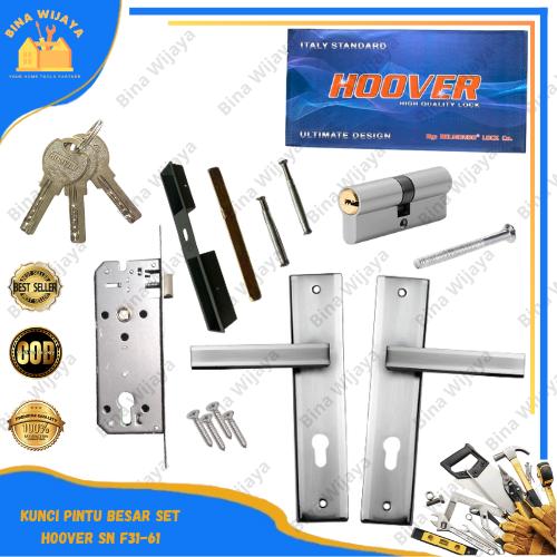 Jual Kunci Pintu Besar Set Hoover Silver Series Kunci Pintu Rumah ...