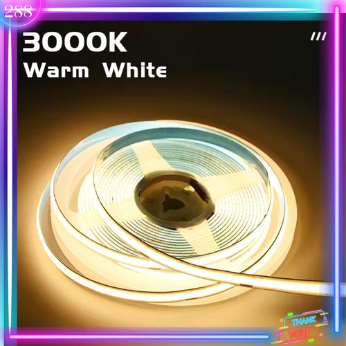 Jual Led Strip COB DC 12v / 24v 5 meter Lampu Strip Light COB IP33 ...