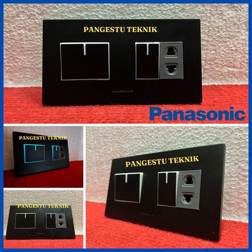 Jual Panasonic Double Saklar Engkel Besar Kecil Plus Stop Kontak ...