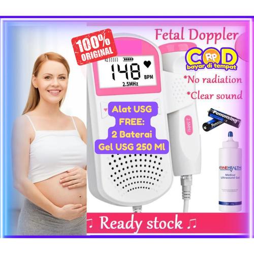 Jual Fetal Doppler Pendeteksi Detak Jantung Janin Taff Omicron + FREE ...