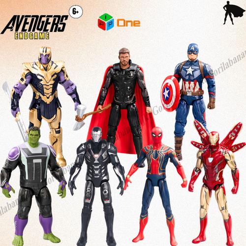 Promo Mainan Action Figure Avengers Ironman Hulk War Machine Captain ...