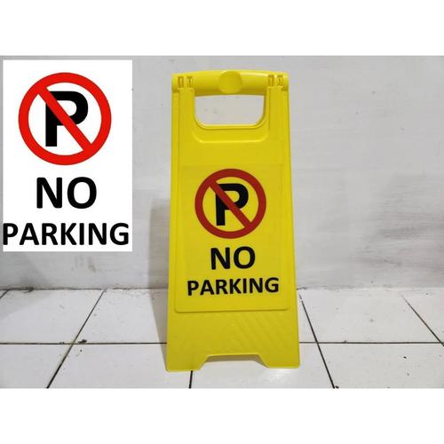 Jual New Rambu DILARANG PARKIR Plang No parking Stiker sticker Khusus ...