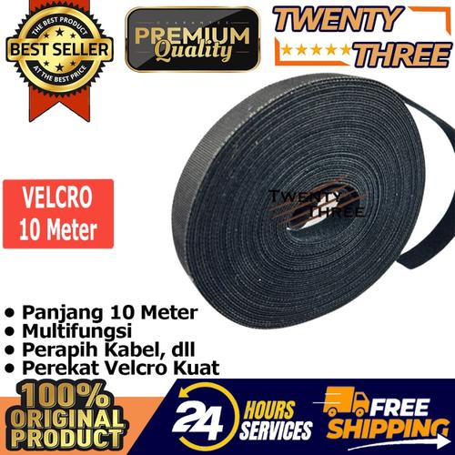Jual Kabel Strap Pengikat Perapih Cable 10 Meter Pita Tape Harness Cord ...