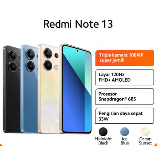 Jual Redmi Note 13 (8GB/128GB) | (8GB/256GB) | Layar 120 Hz FHD+ AMOLED ...