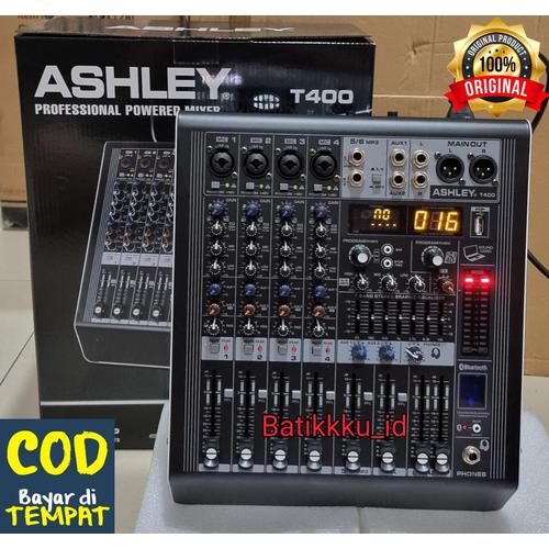 Jual Power Mixer ASHLEY T400 T 400 ORIGINAL 2 x 250 Watt 6Ch - Jakarta ...
