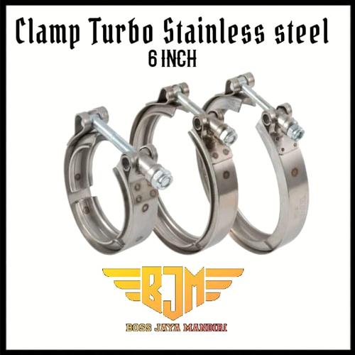 Jual Clamp Turbo kleman turbo 6 inch Stainless steel original - Jakarta ...