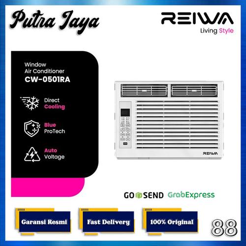 Promo AC WINDOW REIWA AC WINDOW 1/2 PK CW-0501RA 0,5 PK 370WATT LOW ...