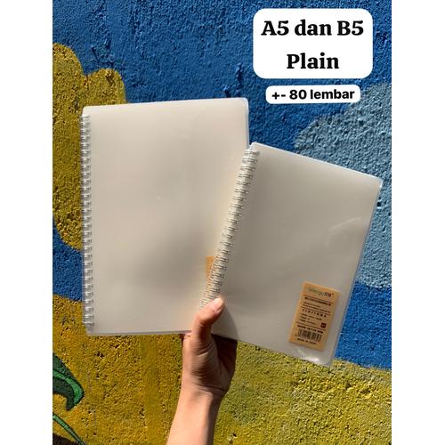 Jual buku wengu plain paper sketsa isi 80 lembar ukuran a5 atau b5 kode ...