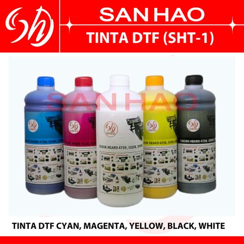 Jual Ink DTF - Tinta Sablon DTF SHT-1 - TINTA CMYK + WHITE - Sanhao ...